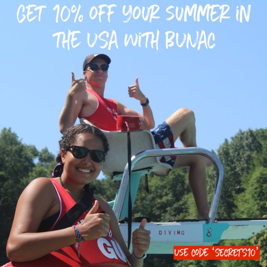 Get 10% Off Your Summer in the USA with BUNAC – Summer Camp Secrets